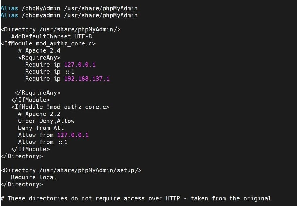 How to Secure phpMyAdmin Access on your server (Best Practices)